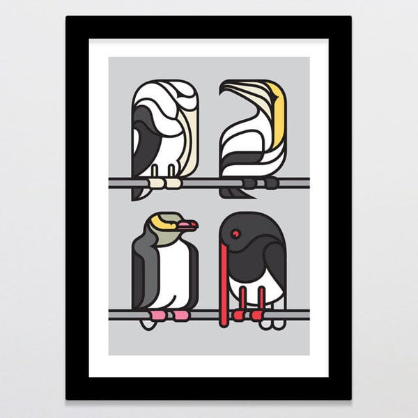 Simply Natives 5 - A2 Limited Edition Art Print by NZ Artist Glenn - Glenn Jones Art