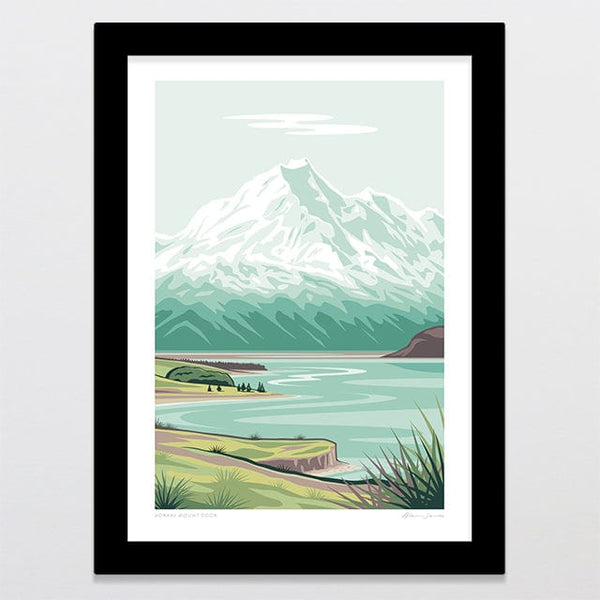 Aoraki Mount Cook Alternative Colour Art Print by NZ Artist Glenn Jones ...