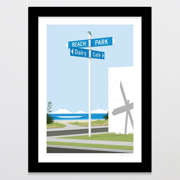 Location Location Art Print by NZ Artist Glenn Jones - Glenn Jones Art