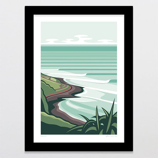 Raglan Alternative Colour Art Print by NZ Artist Glenn Jones - Glenn ...