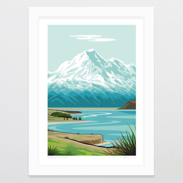 Aoraki Mount Cook Art Print by NZ Artist Glenn Jones - Glenn Jones Art