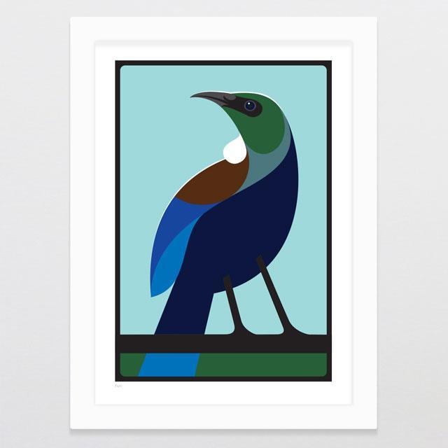 Tui Art Print by NZ Artist Glenn Jones - Glenn Jones Art